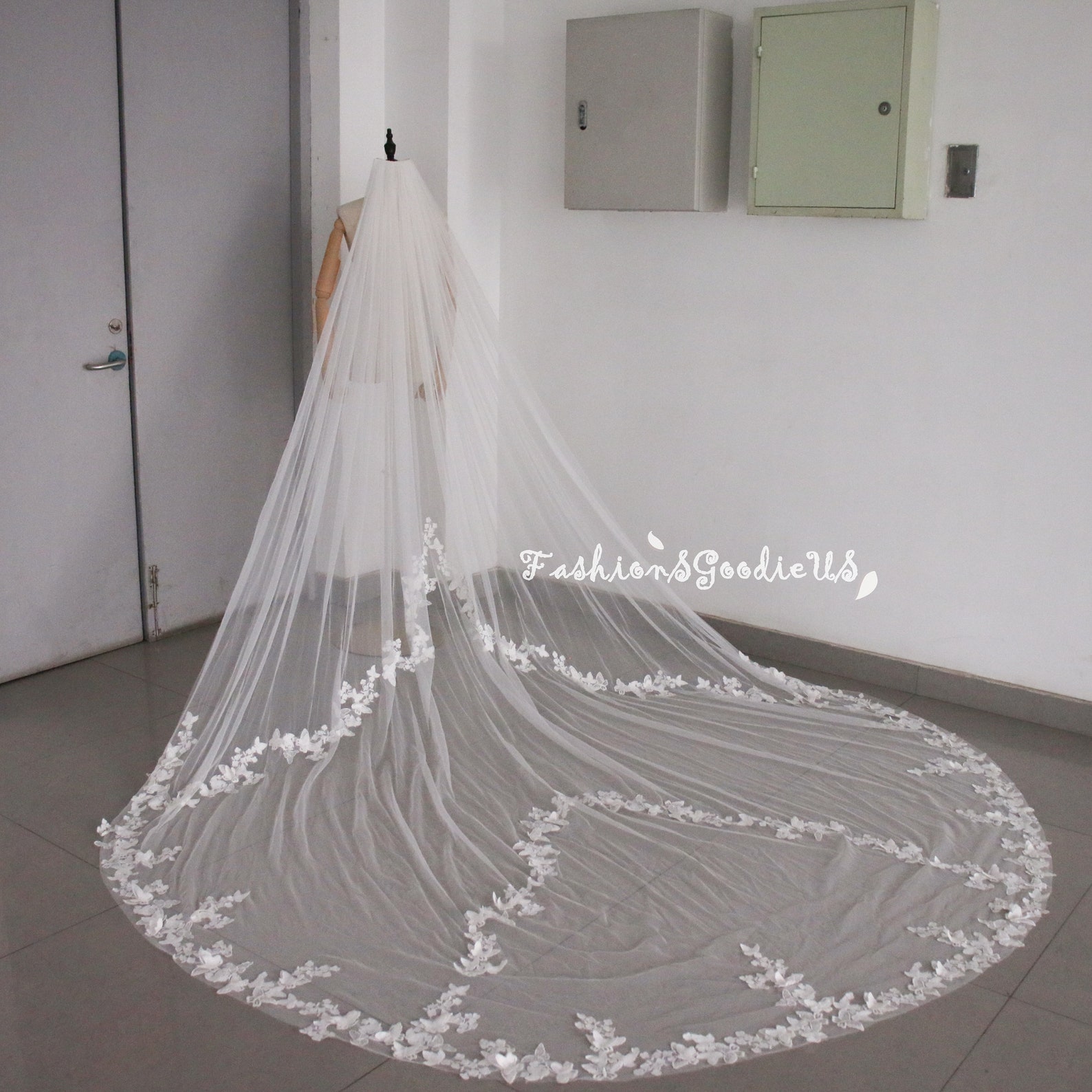 Dreamy Butterfly Wedding Veil, Elegant Butterfly Bridal Veil, Vintage ...