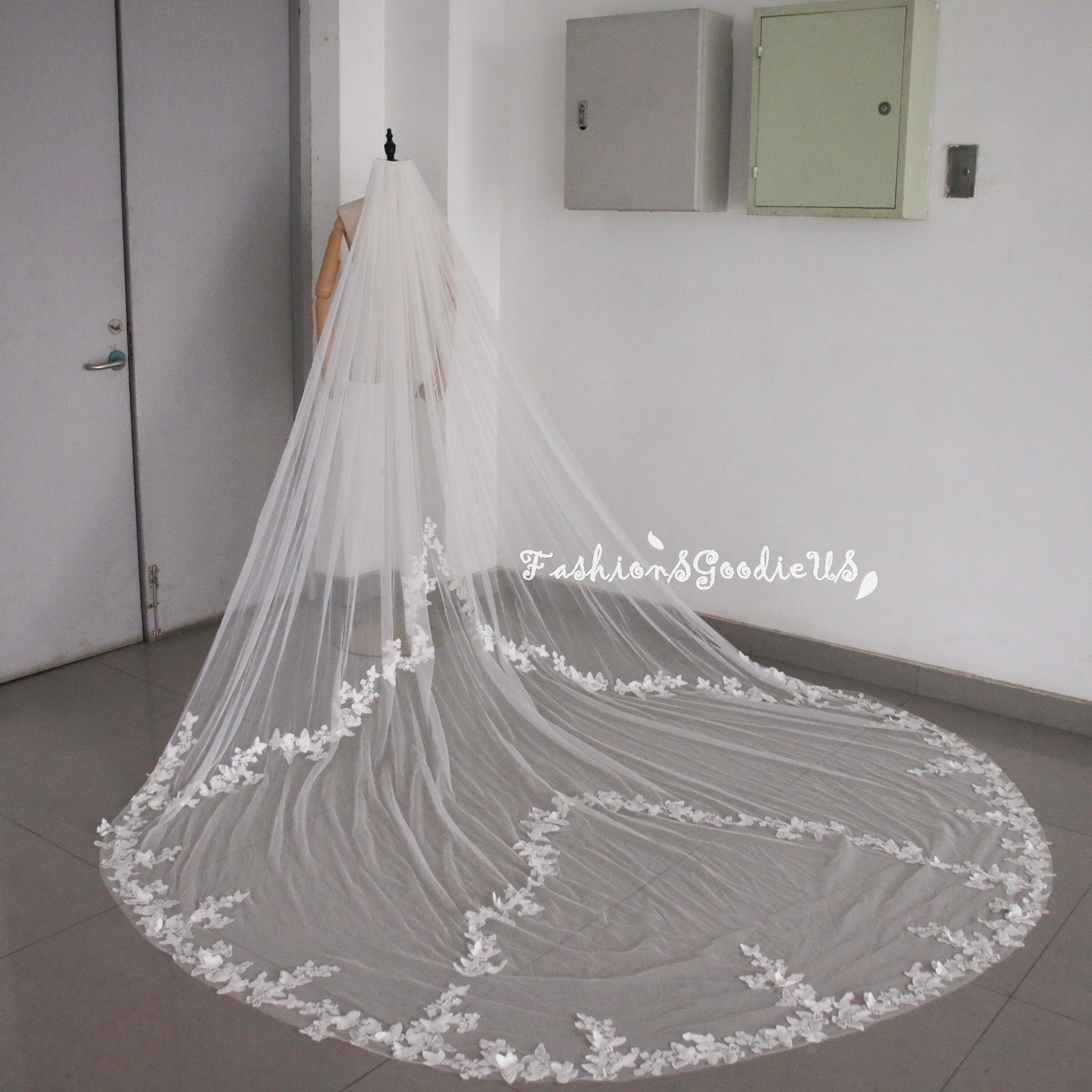 Dreamy Butterfly Wedding Veil, Elegant Butterfly Bridal Veil, Vintage ...