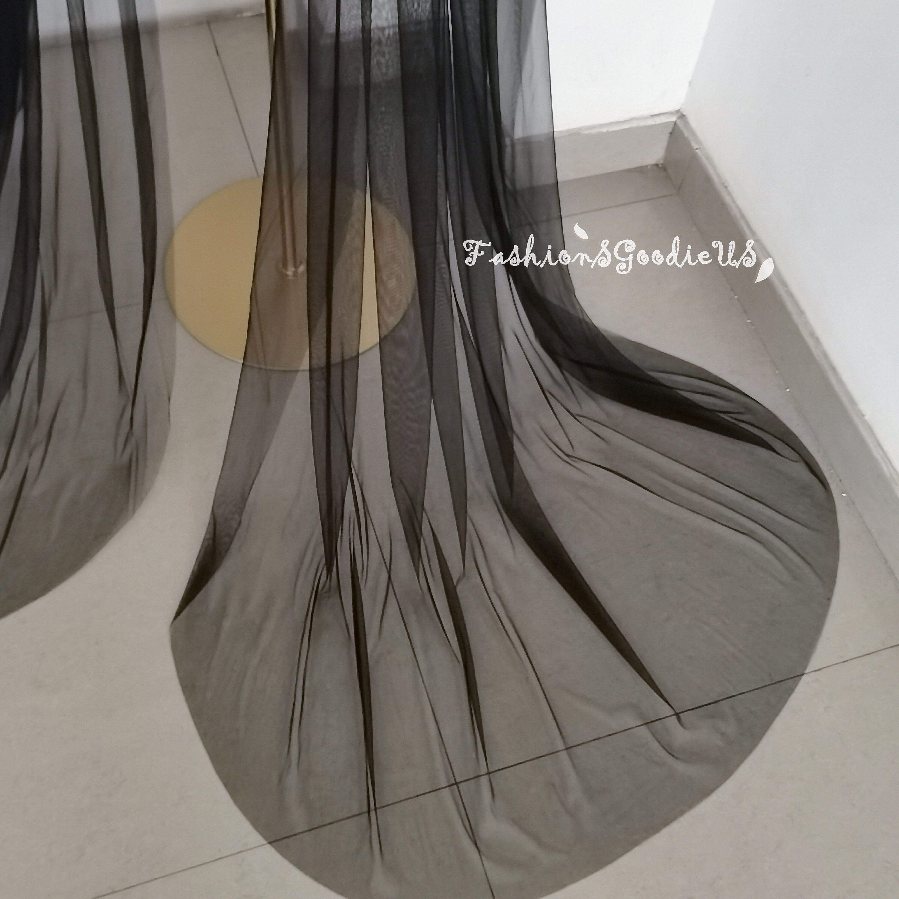 Black Wedding Wings, Custom Color Tulle Wings, Shoulder Veil, Halloween ...