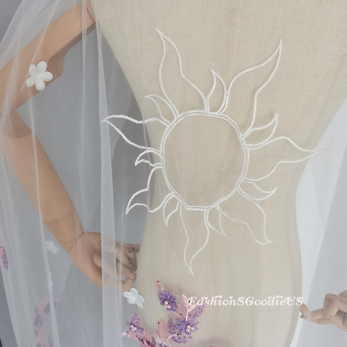 Personalized Veil Embroidery, Add Custom Pattern/wording to Your Veil ...