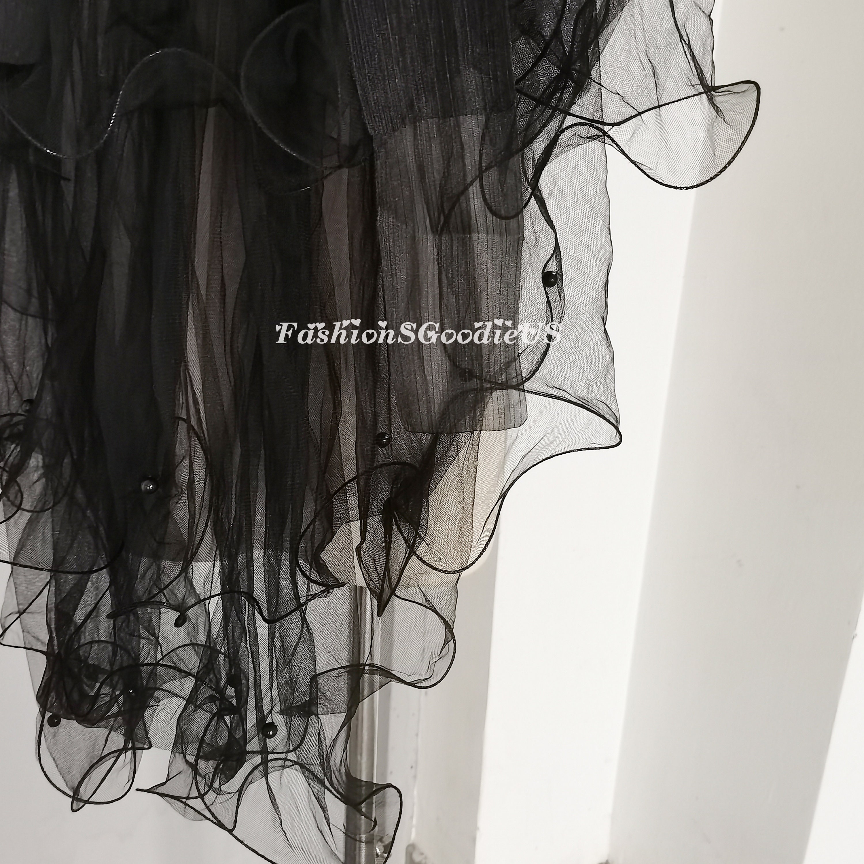 Layered Black Wedding Veil Black Beading Bridal Veil Elegant - Etsy