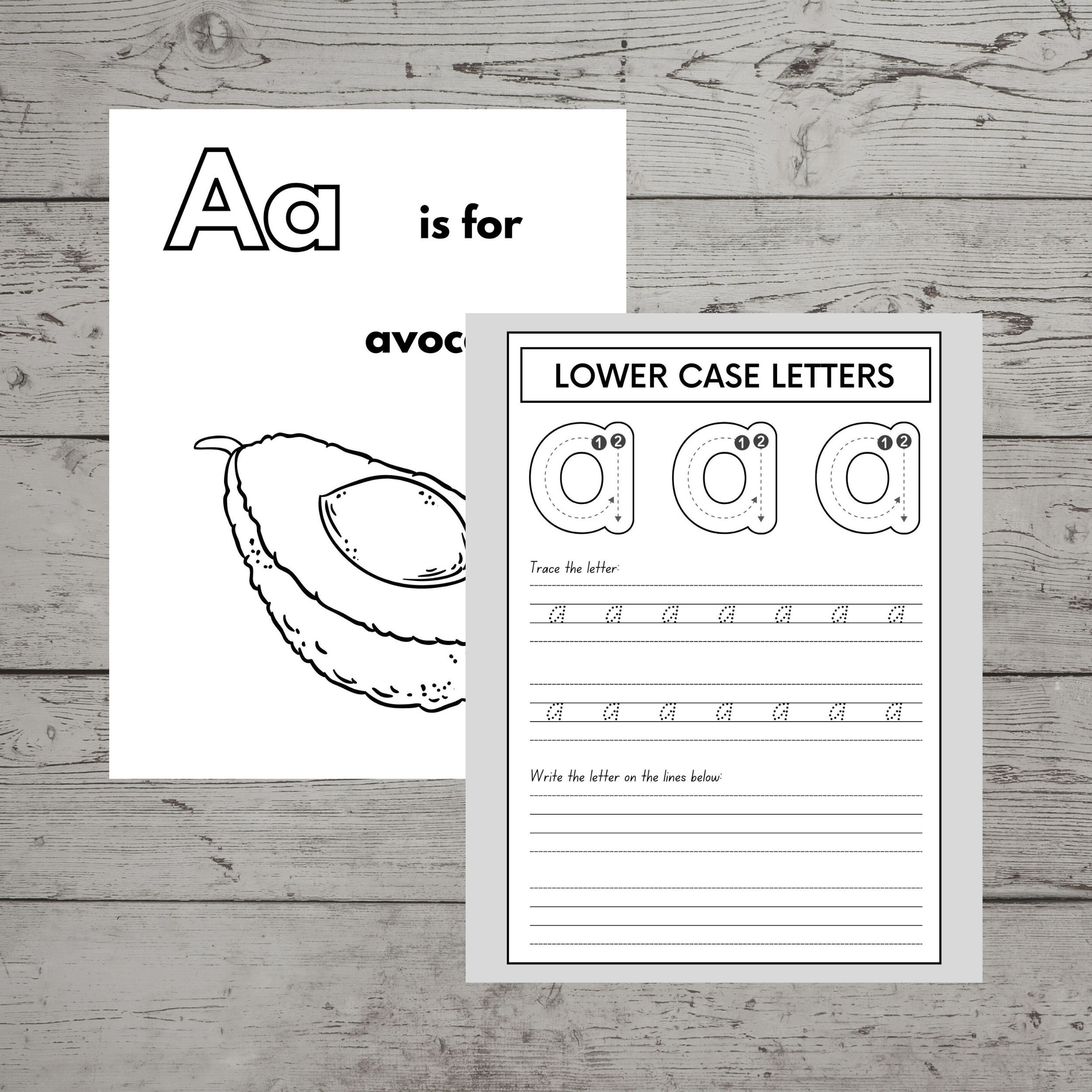 260 Page ABC 1-2-3 Phonics Tracing Preschool Kindergarten Handwriting ...