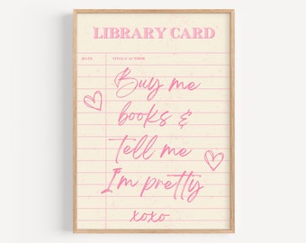 Buy Me Books & Tell Me I'm Pretty Print - Etsy
