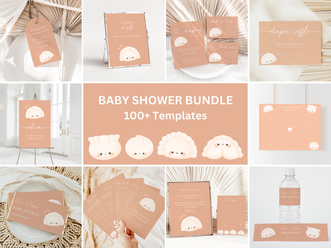 Little Dumpling Baby Shower Bundle Dim Sum Baby Shower Bundle Little ...