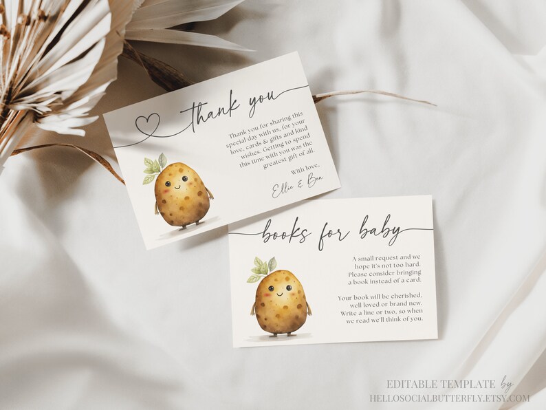 Potato Baby Shower Invitation A Little Potato is on the Way Baby Shower ...