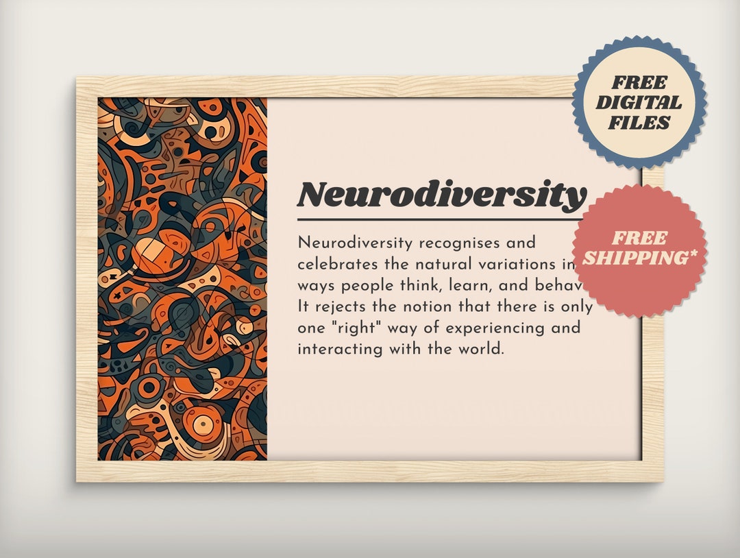 Neurodiversity 2 Abstract Wall Art Print Artful Pattern - Etsy