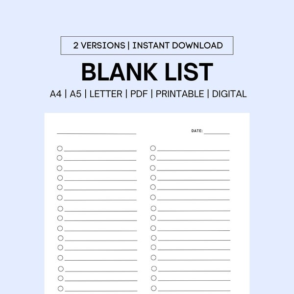 To Do List Printable - Etsy
