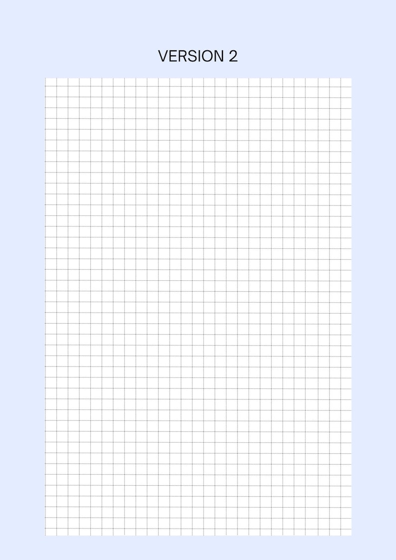 Small Grid Paper Printable, Squared Paper, Planner Inserts, A4/A5 ...