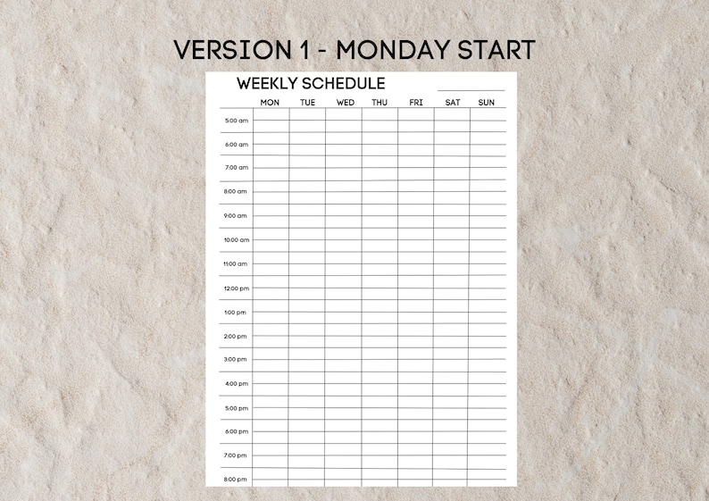 Time Tracker Printable Time Log Time Blocking Template Time - Etsy