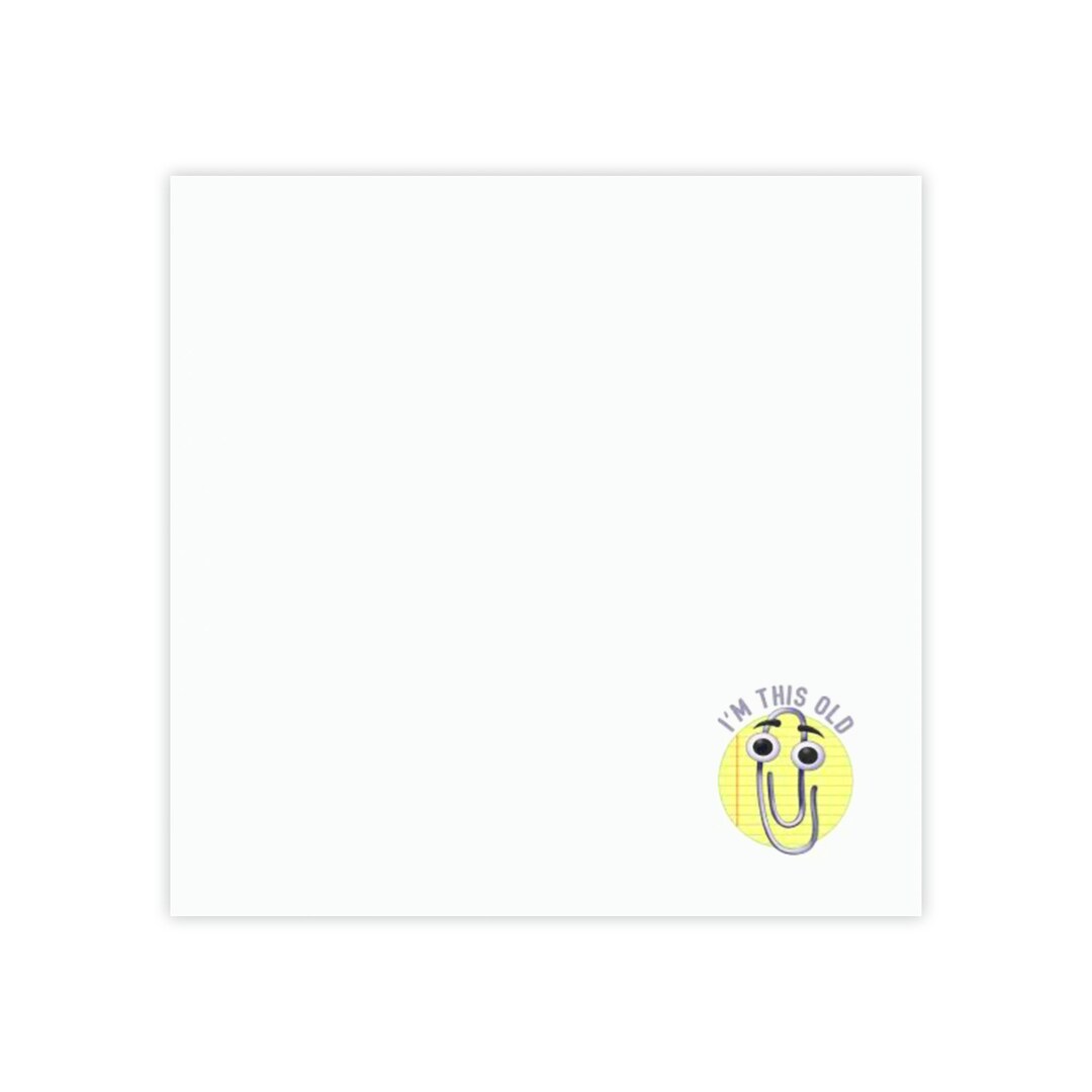 Clippy i'm This Old Post-it® Note Pads - Etsy