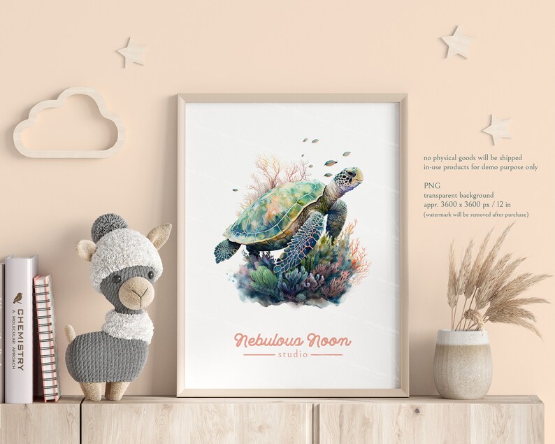 Turtley Awesome 5 PNG Tortoises Clipart Bundle 23AP059 World - Etsy