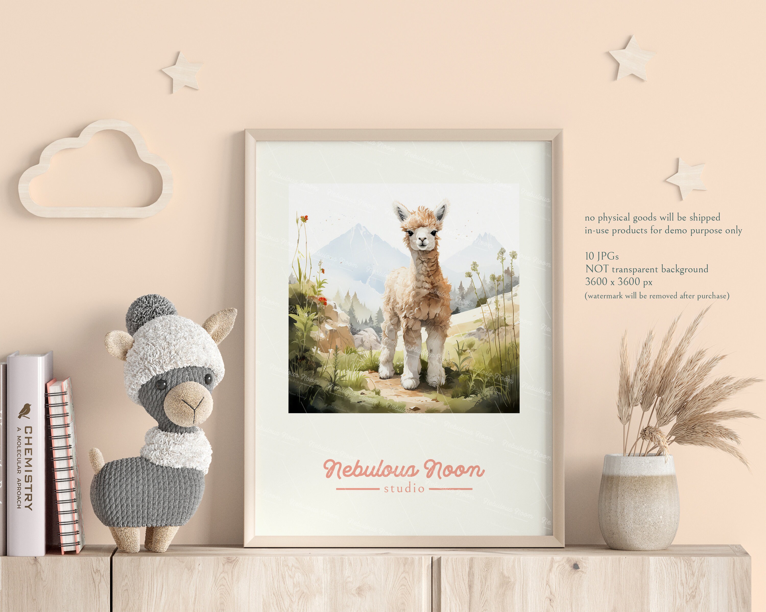 Meadow Roaming Baby Alpaca 10 JPG Digital Paper 23SE011 | Vintage ...