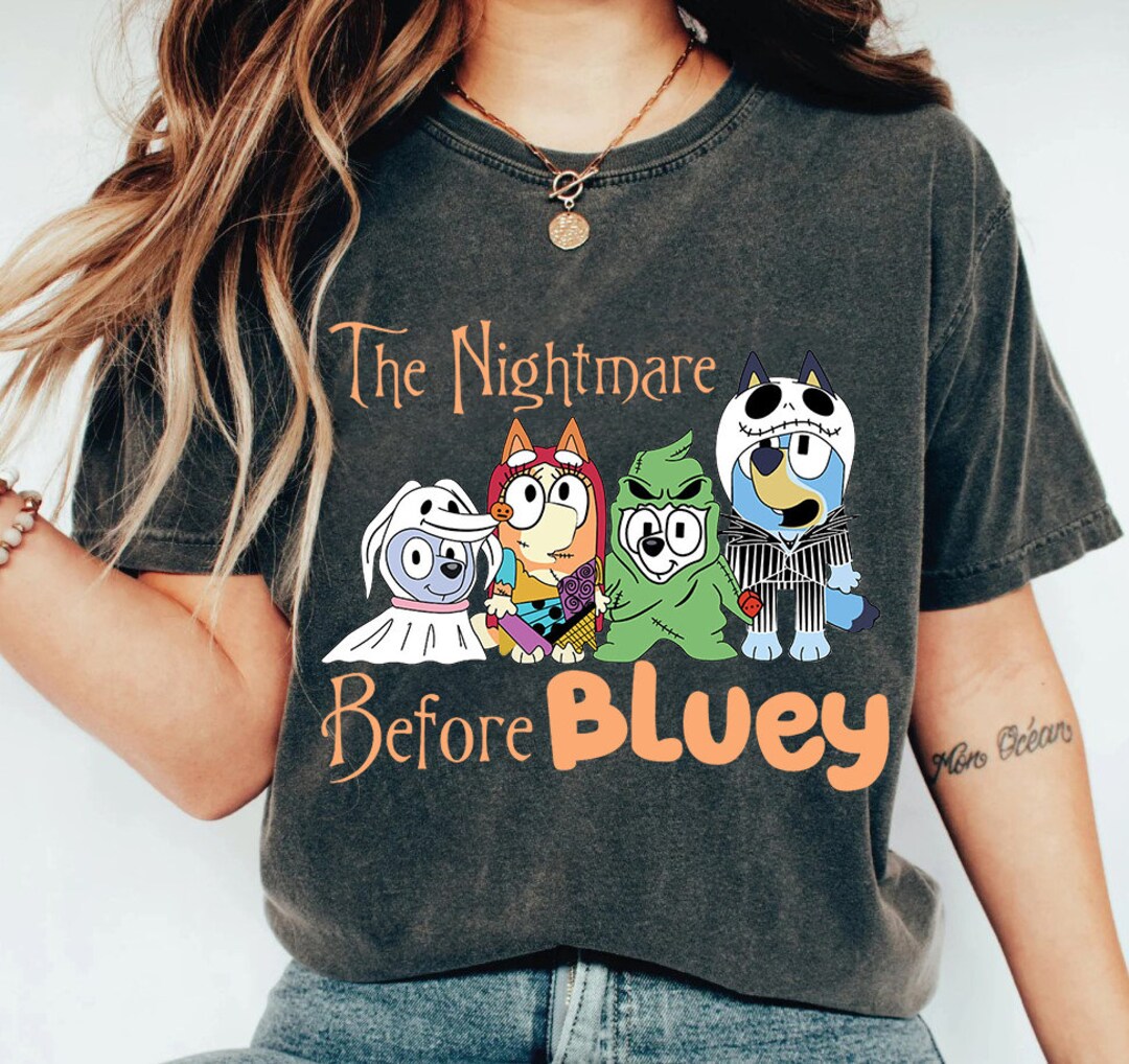 Bluey Halloween PNG, the Nightmare Before Bluey, Bluey Friend Png ...
