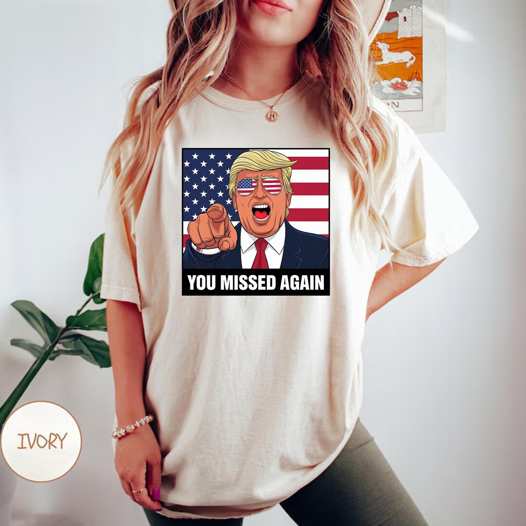 Missed Me Again Trump Png Download, Trump Shot Twice Png Download ...