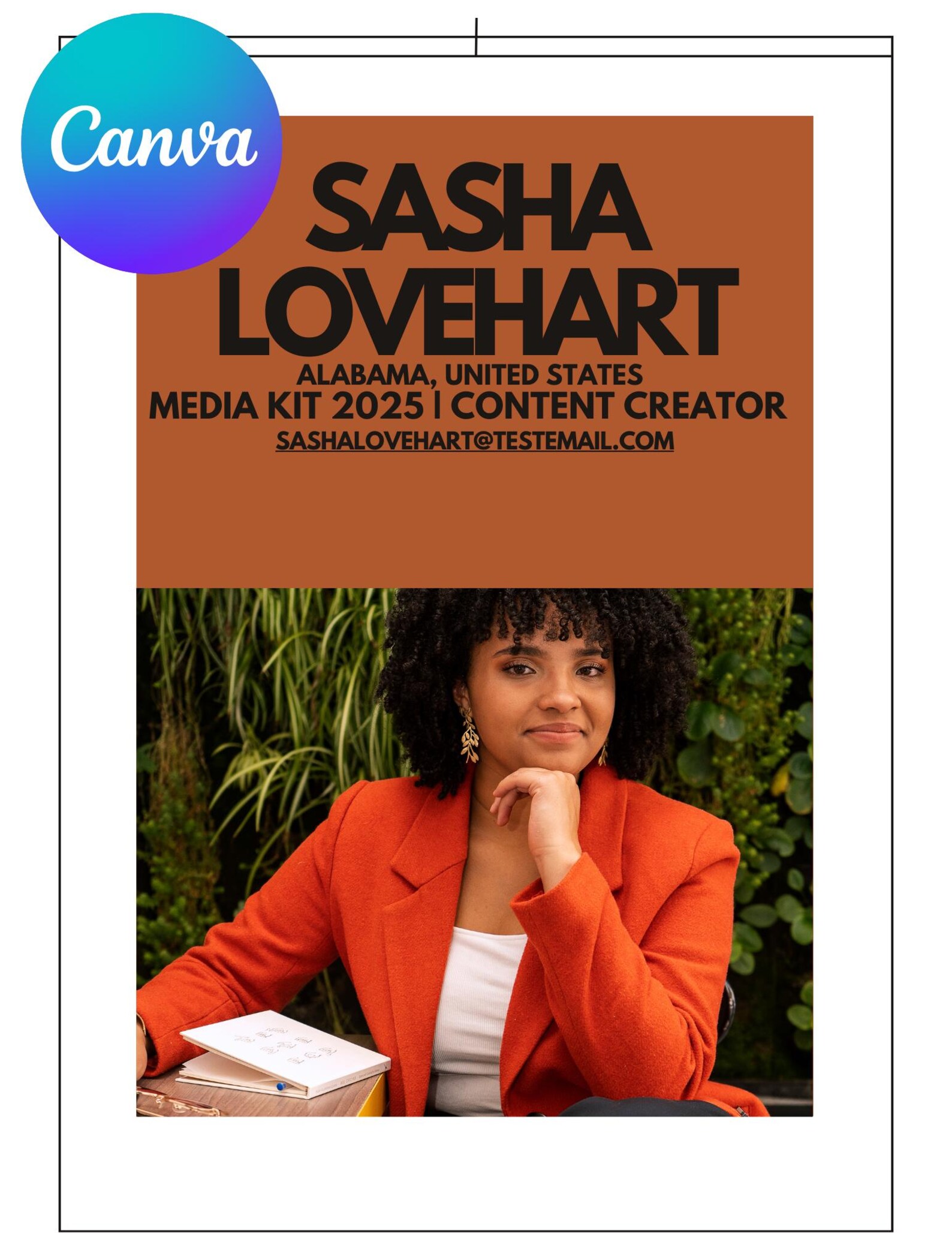Canva Media Kit Template Content Creator Influencer Media Kit ...