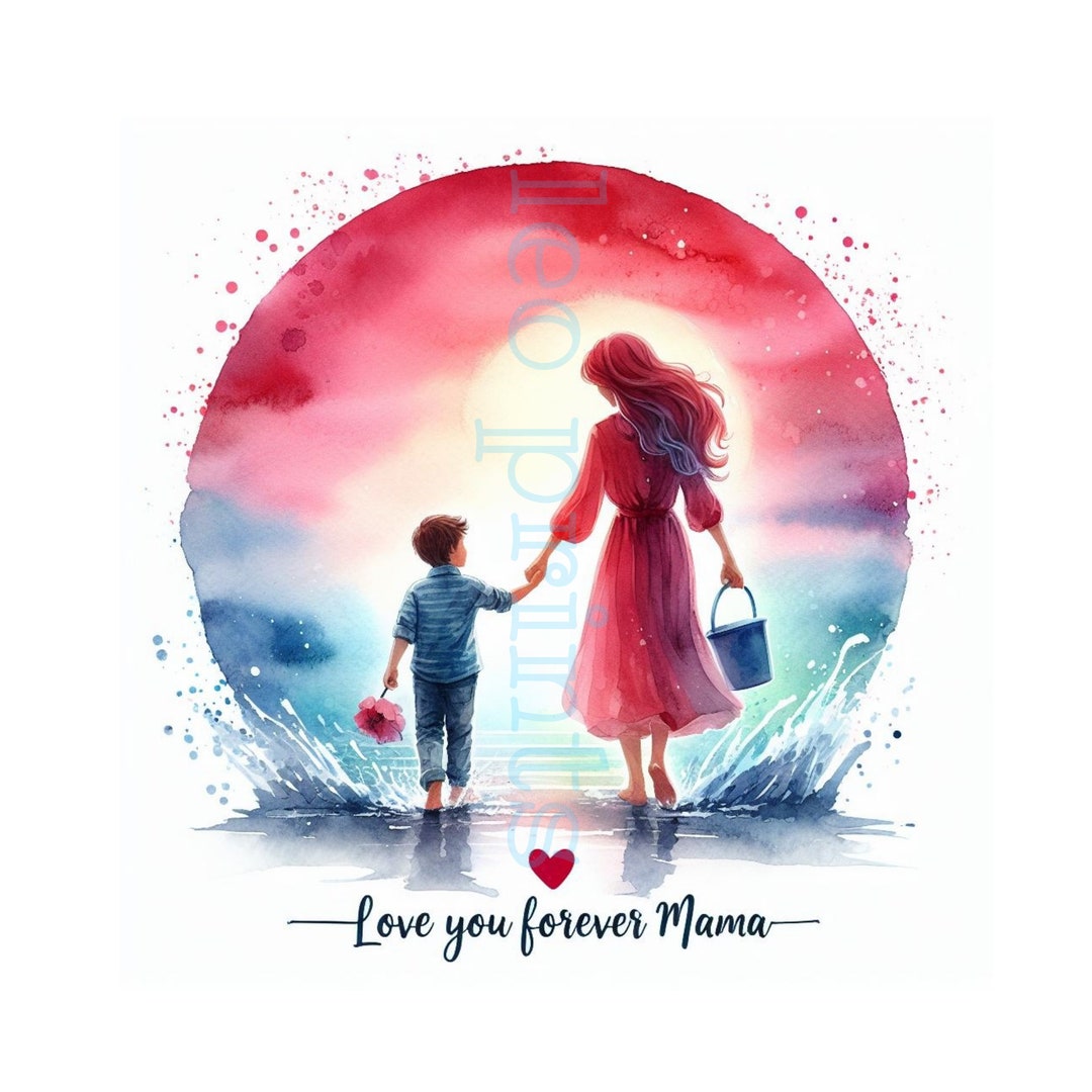 Cherished Moments: Heartfelt Mother's Day Wall Art Print, Celebrate Mom ...