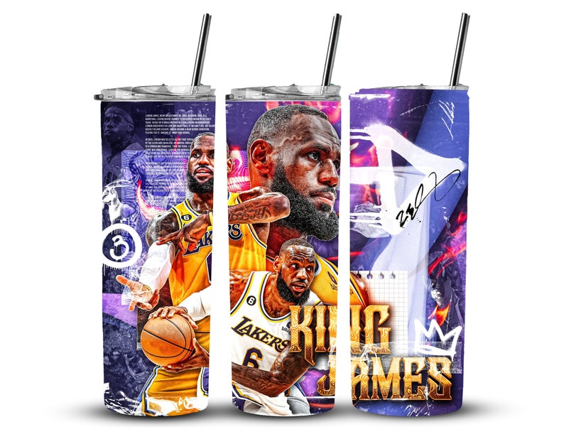 Lebron James Tumbler Wrap / Special Edition Fan Tumbler, 20oz Tumbler ...