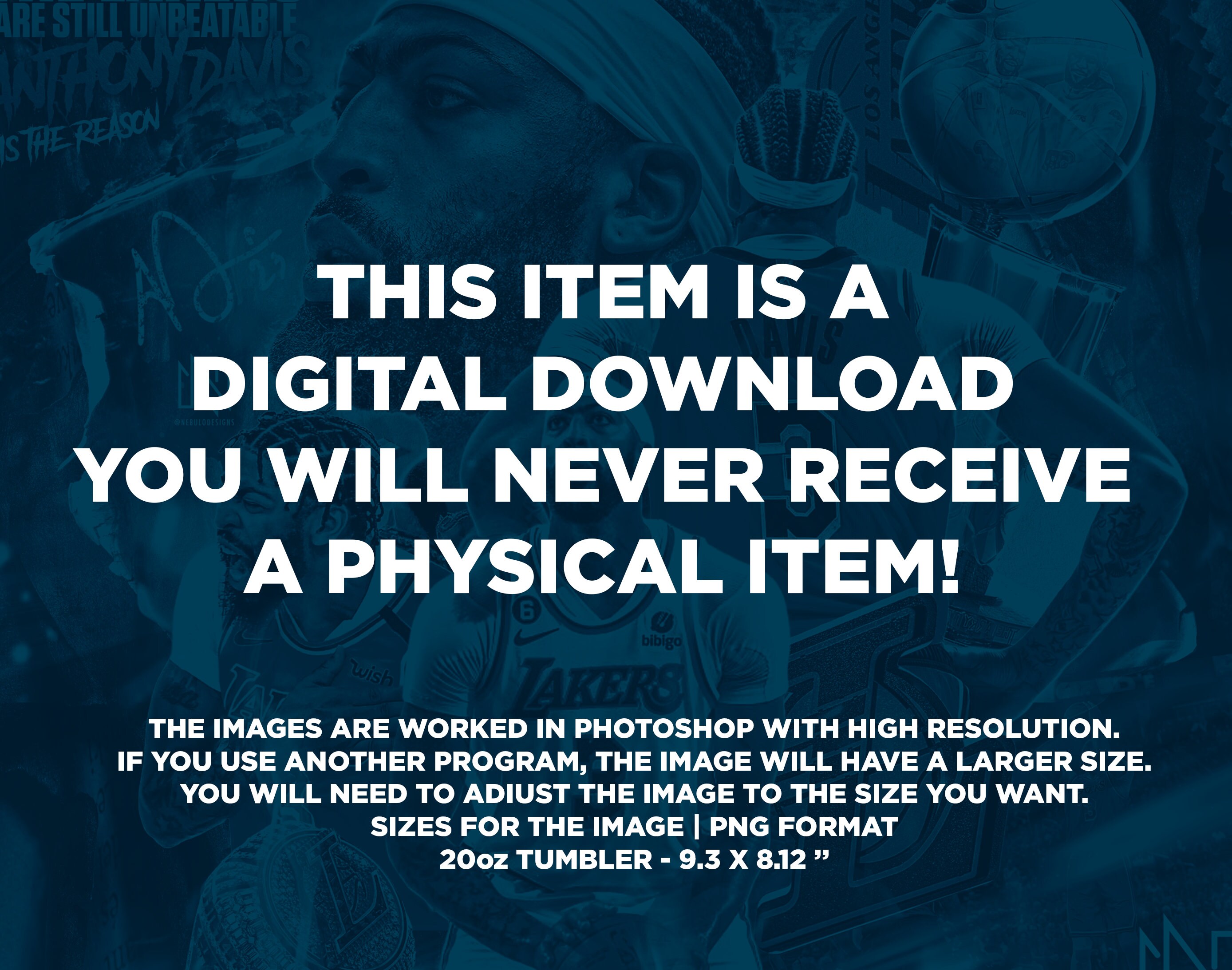 Anthony Davis Tumbler Wrap / Anthony Davis Fan Tumbler, 20oz Tumbler ...