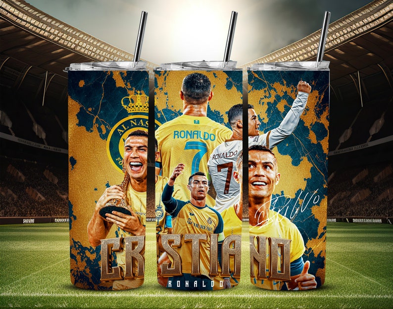 Cristiano Ronaldo Tumbler Wrap, CR7 Fan Tumbler, Limited Edition, 20oz ...