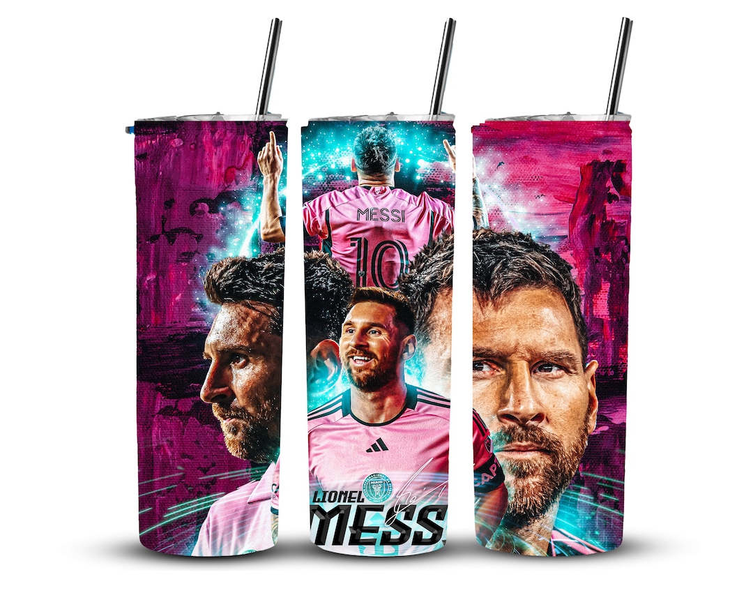 Leo Messi Tumbler 20oz Wrap Design, Limited Edition, DIGITAL DOWNLOAD ...