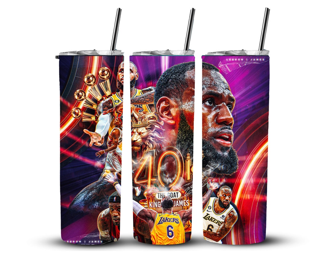 Lebron James Tumbler Wrap / 40,000 Points Records Special Edition Fan ...