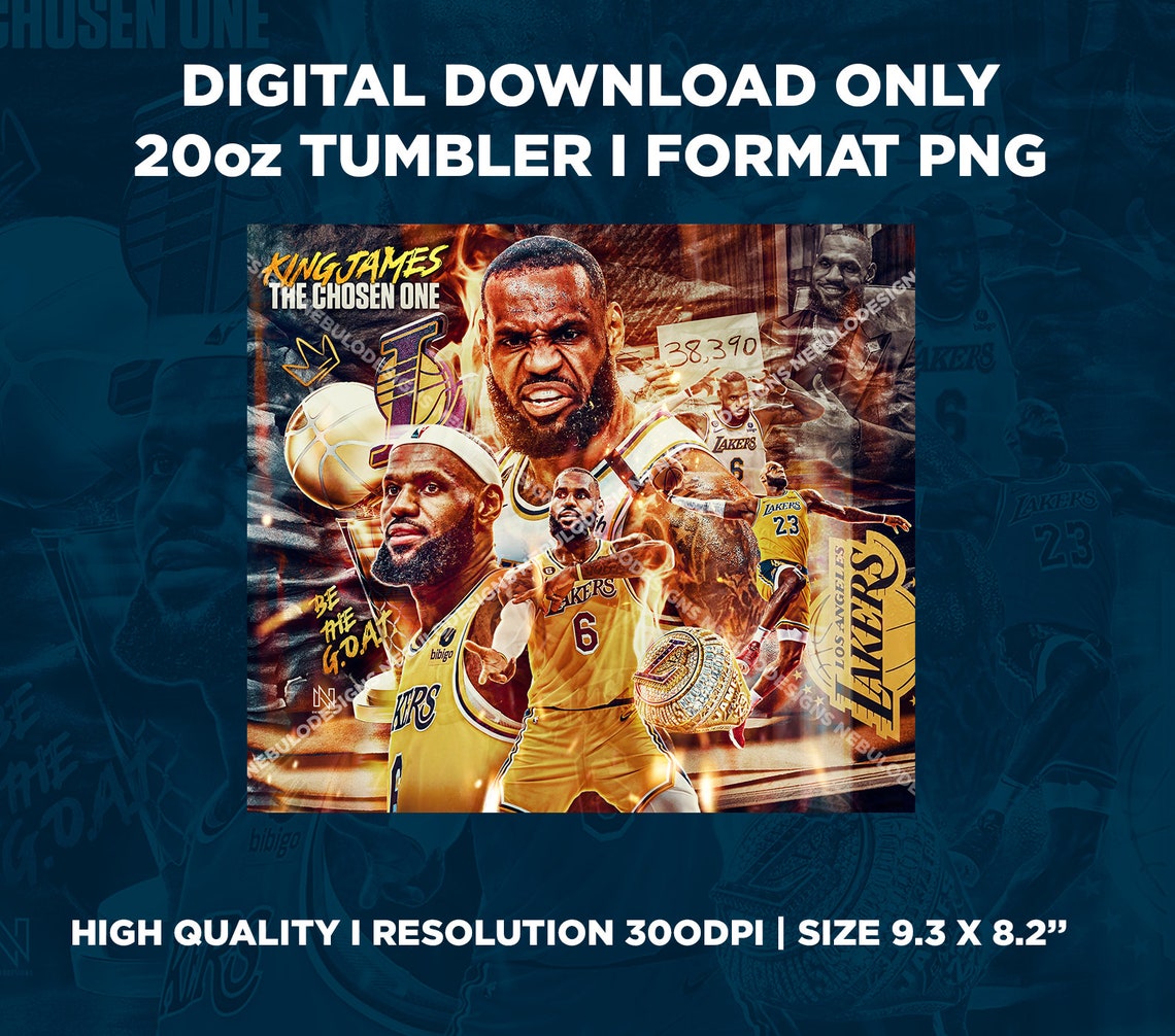 Lebron James Tumbler Wrap / Lebron James Fan Tumbler 20oz - Etsy