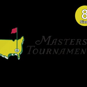 Golf Masters Machine Embroidery Design, Masters Tournament 8 Sizes ...