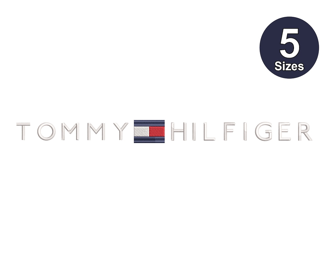 Tommy Hilfiger Embroidery Designs, Instant Download, 5 Sizes - Etsy