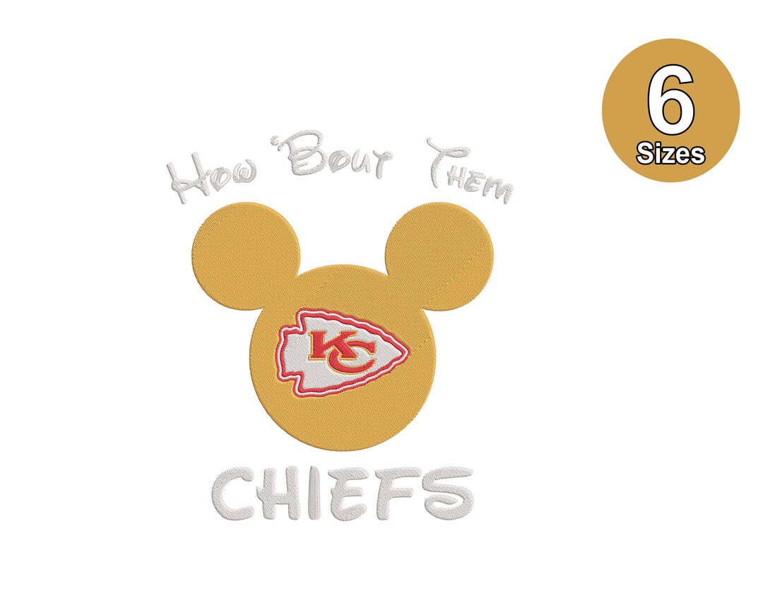 Chiefs Mickey Mouse Embroidery Design: 6 Sizes (instant Download) - Etsy