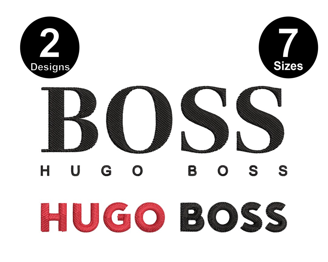 Boss Embroidery Design, Hugo Embroidery Design, Instant Download, 6 ...