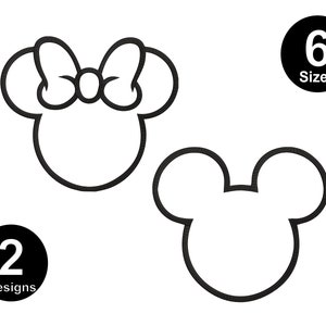 Mickey Mouse Outline - Etsy