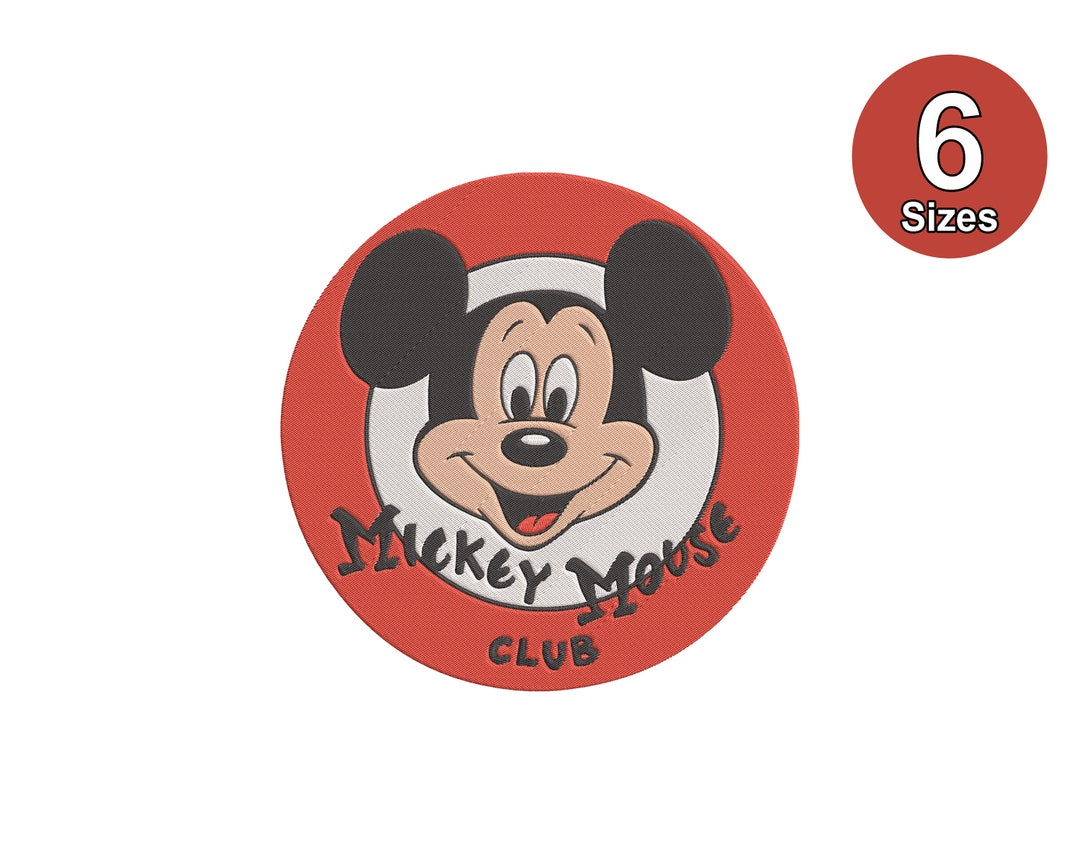The Mickey Mouse Club Circle Logo Embroidery Design, Instant Download ...
