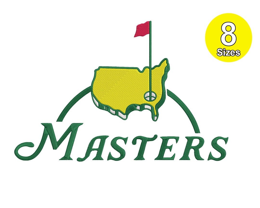 Golf Masters Machine Embroidery Design. 8 Sizes. Masters Party Birthday ...