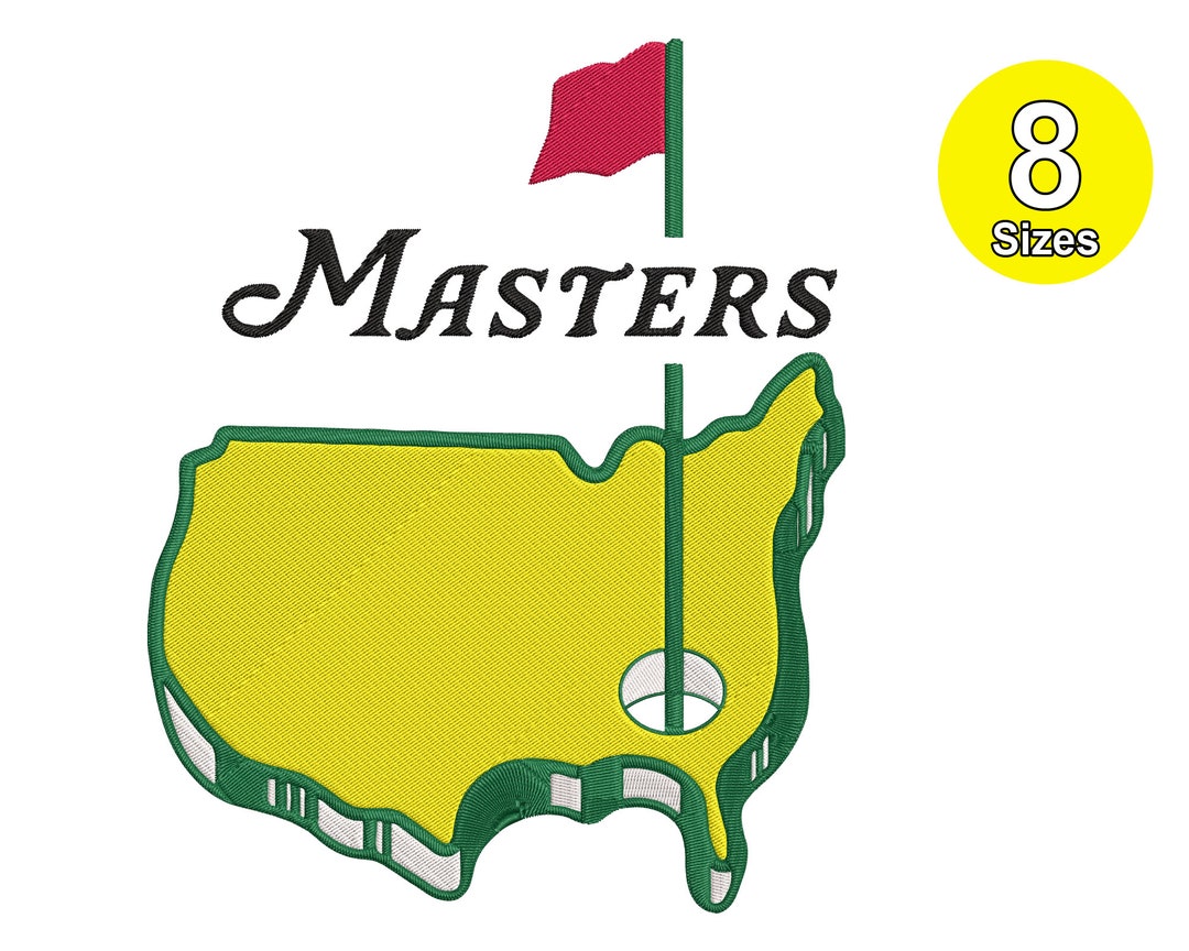 Golf Masters Machine Embroidery Design. 8 Sizes. Masters Party Birthday Golf Embroidery design ...