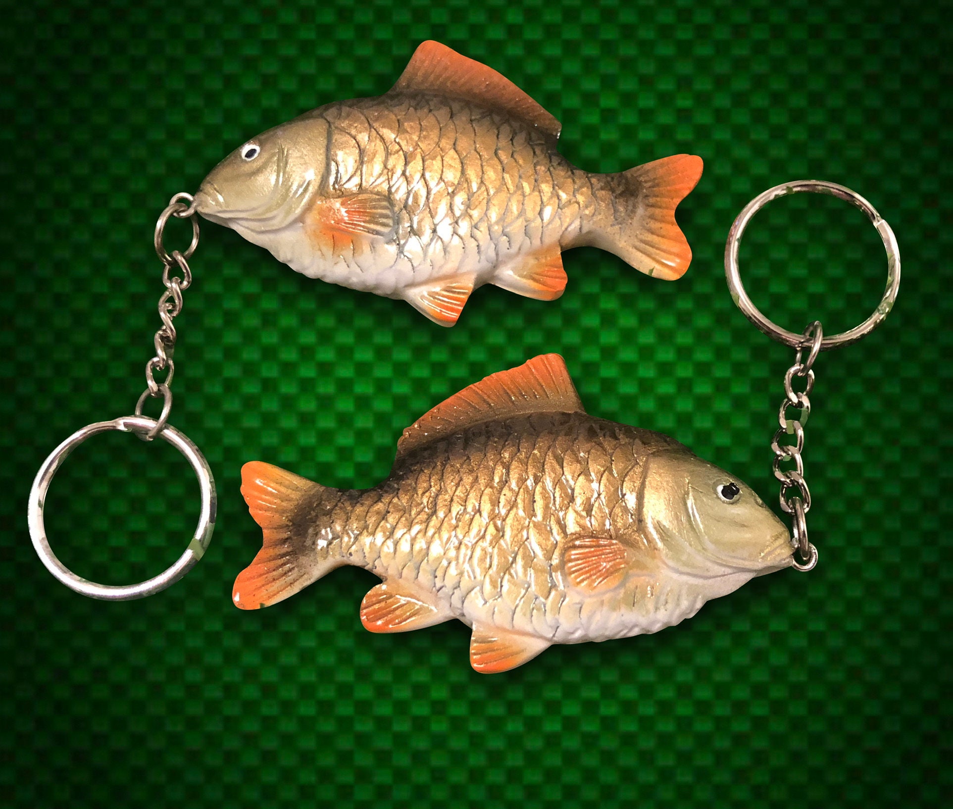 Common Carp Keyring. brown/bronze.carp Fishing Key Ring.carp - Etsy UK