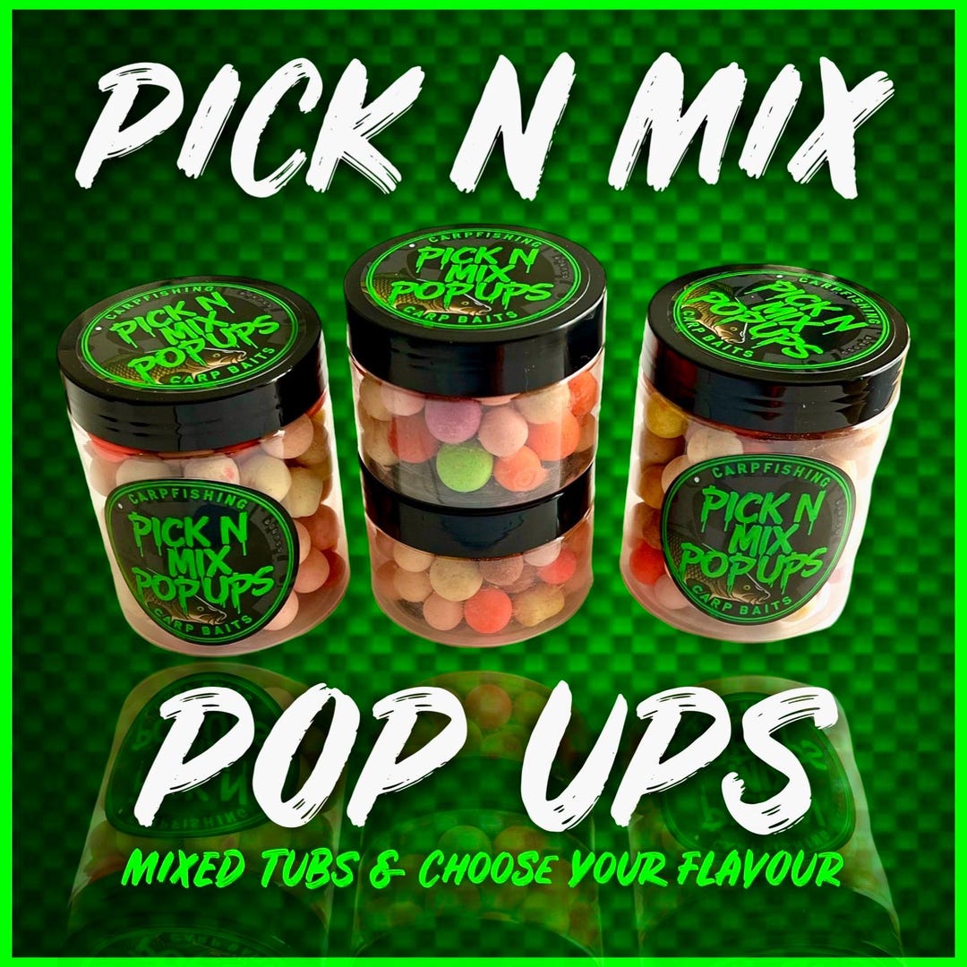 Carp Fishing Boilie Pop-up Pots. Small and Large.mixed Carp Fishing ...