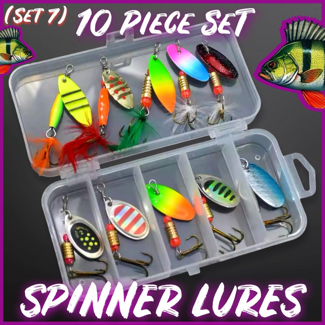 Spinner Set. Spinner Gift Set.fishing Lures. Fishing Gift. Fishing ...