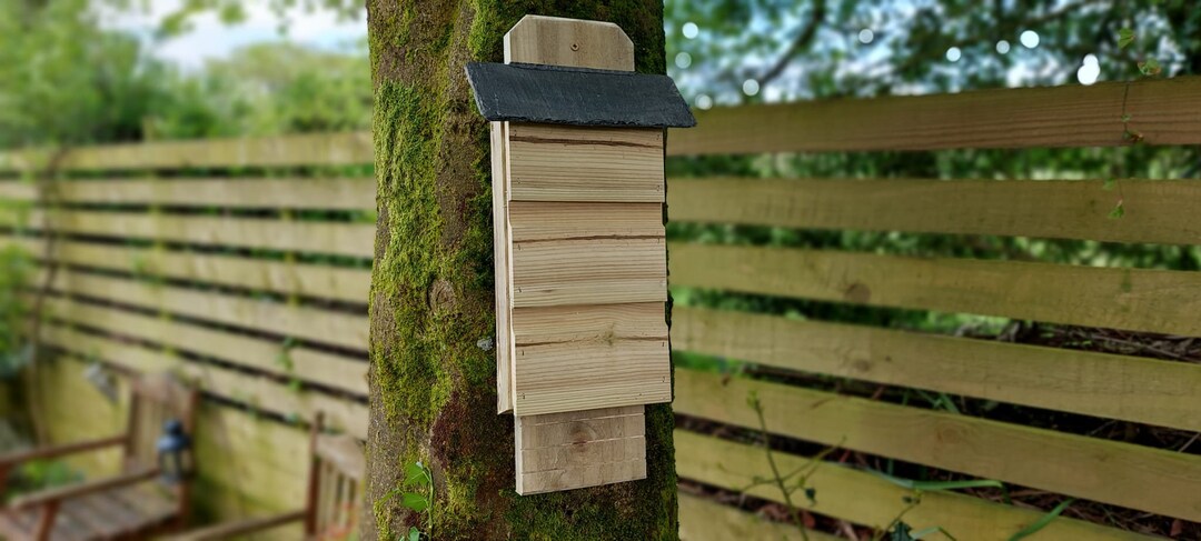 Bat Box With Natural Slate Roof - Etsy UK