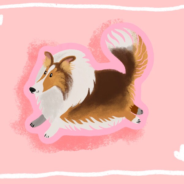 Sheltie Stickers - Etsy