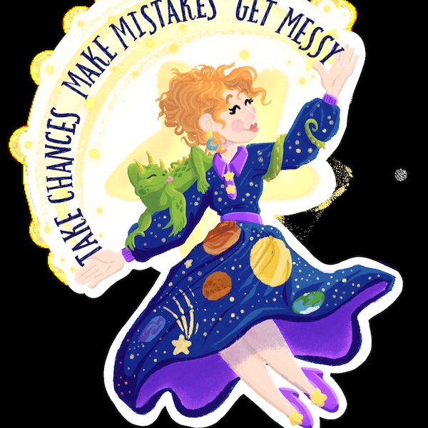 Ms Frizzle Sticker - Etsy