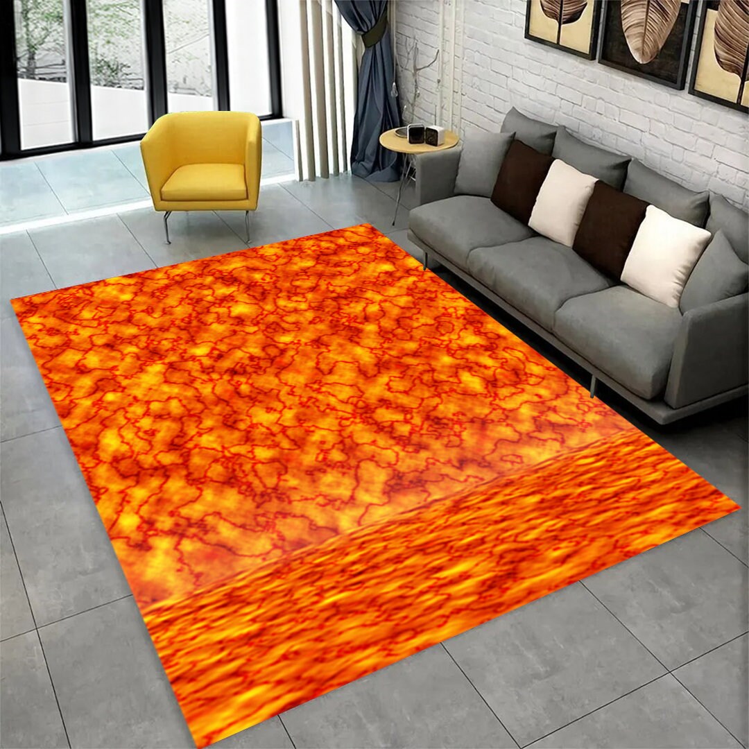 Lava Rug, Hot Lava Rug, Volcano Floor Rug, Lava Pattern Rug, Volcano ...