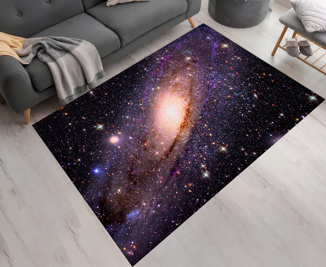 Milky Way Galaxy Rug Earth Looking Space Rug Space Rug NASA - Etsy