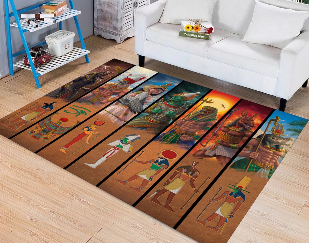 Ancient Egyptian Rug, Ancient Egyptian Mythology, Egypt Rug, Egyptian ...