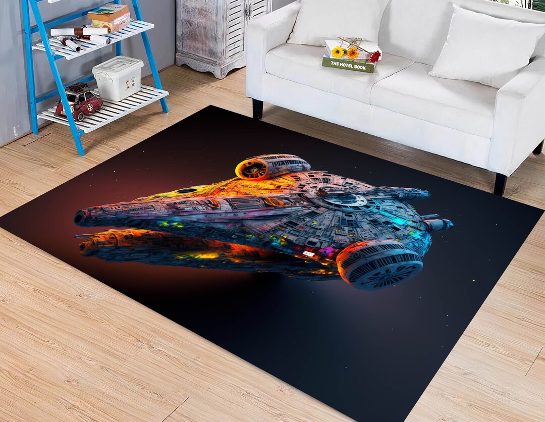 Star Wars Ship Rug, Star Wars Rug, Non Slip Rug, Teen Room Rug, for ...