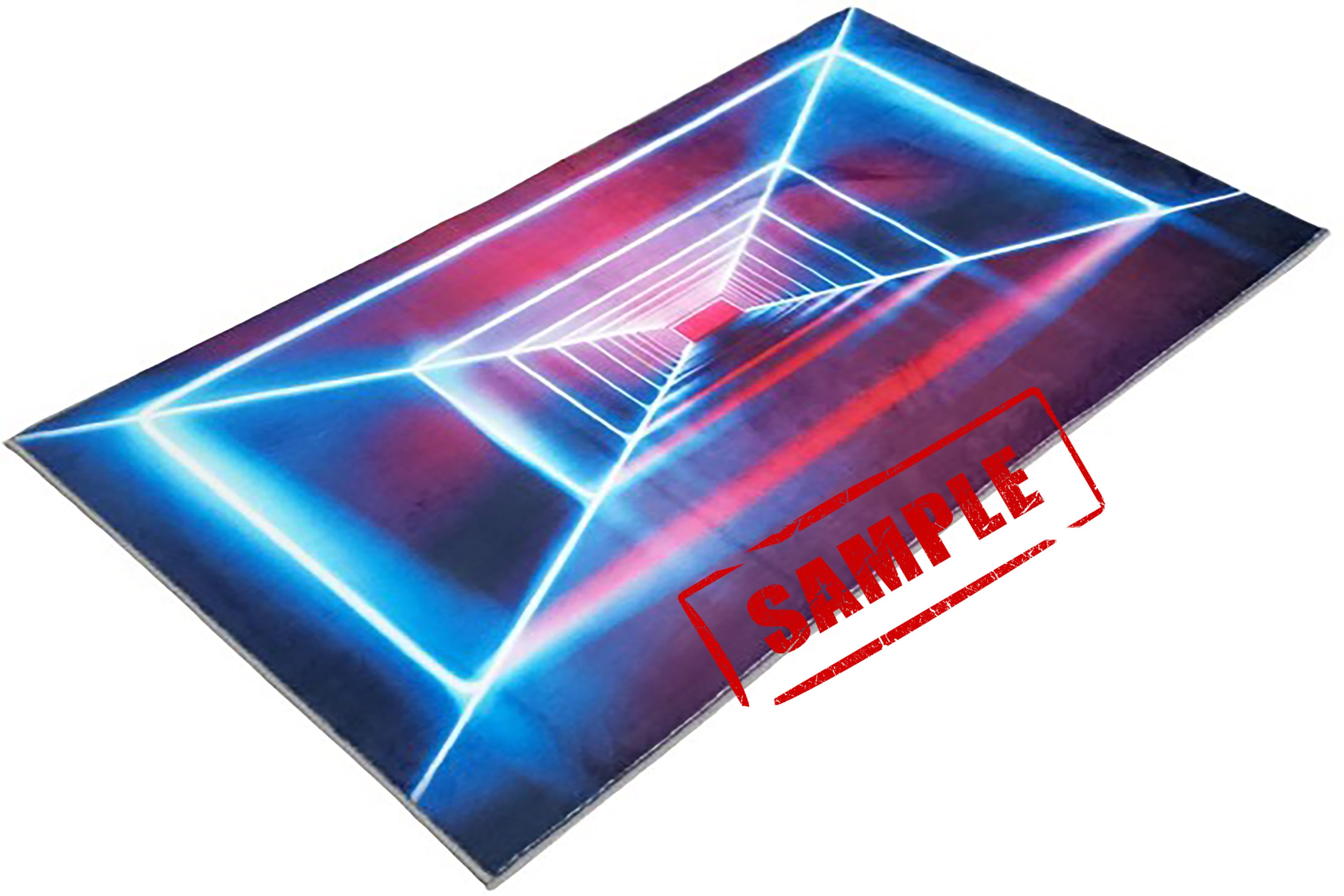 Neon Rug, Neon Pattern Rug, Neon Lines, Cool Rug, Gaming Illusion Rug ...