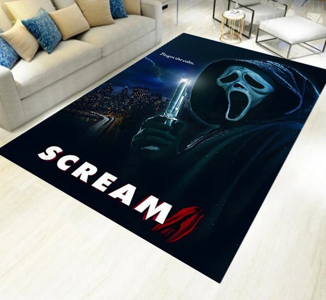 Mask Rug, Scream Rug, Scream Mask Rug, Custom Rug,living Room Rug,home ...