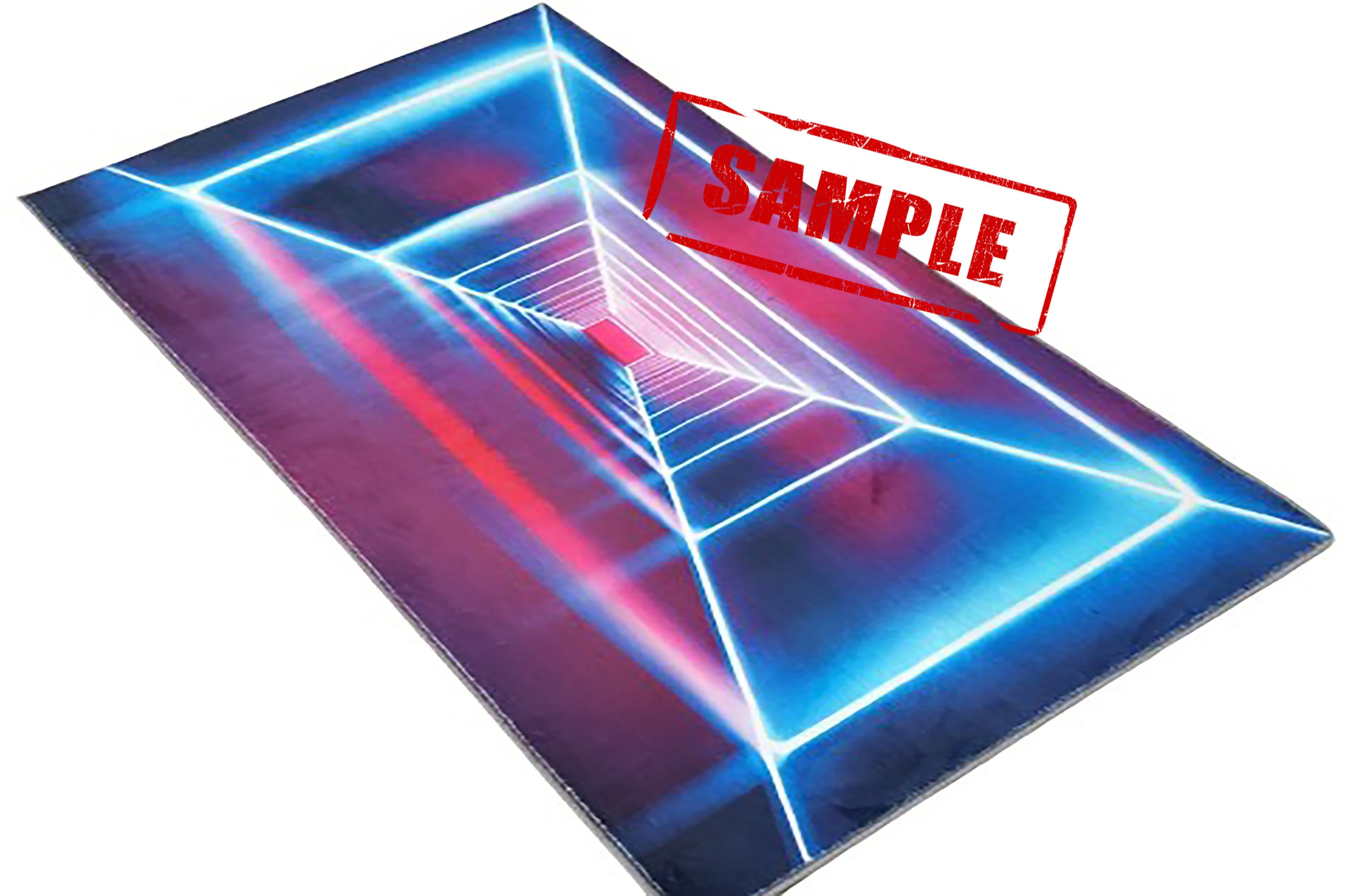 Neon Rug, Neon Pattern Rug, Neon Lines, Cool Rug, Gaming Illusion Rug ...