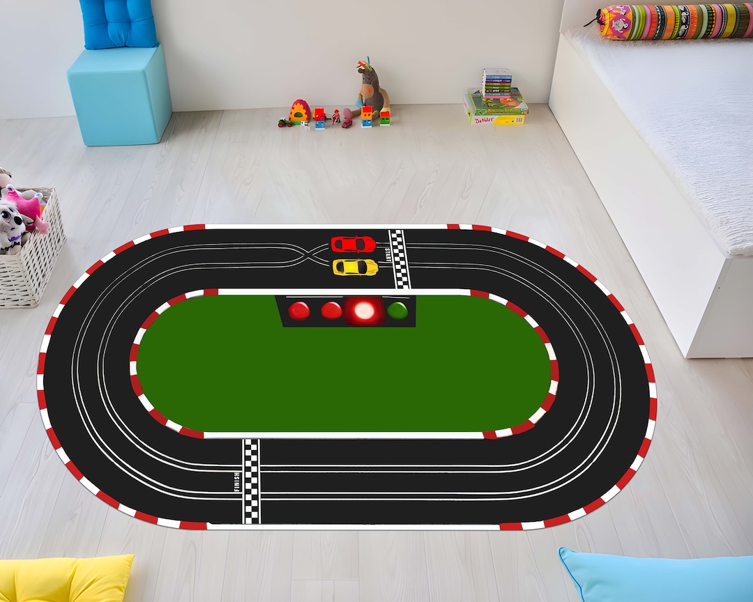 Race Track, Oval Race Track, Track Rug, Race Track Rug,racing Car,start ...
