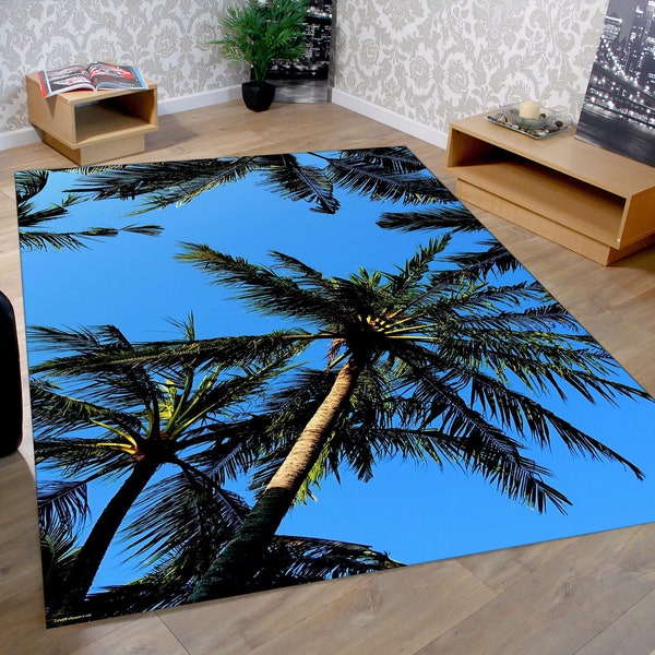 Palm Tree Rug - Etsy