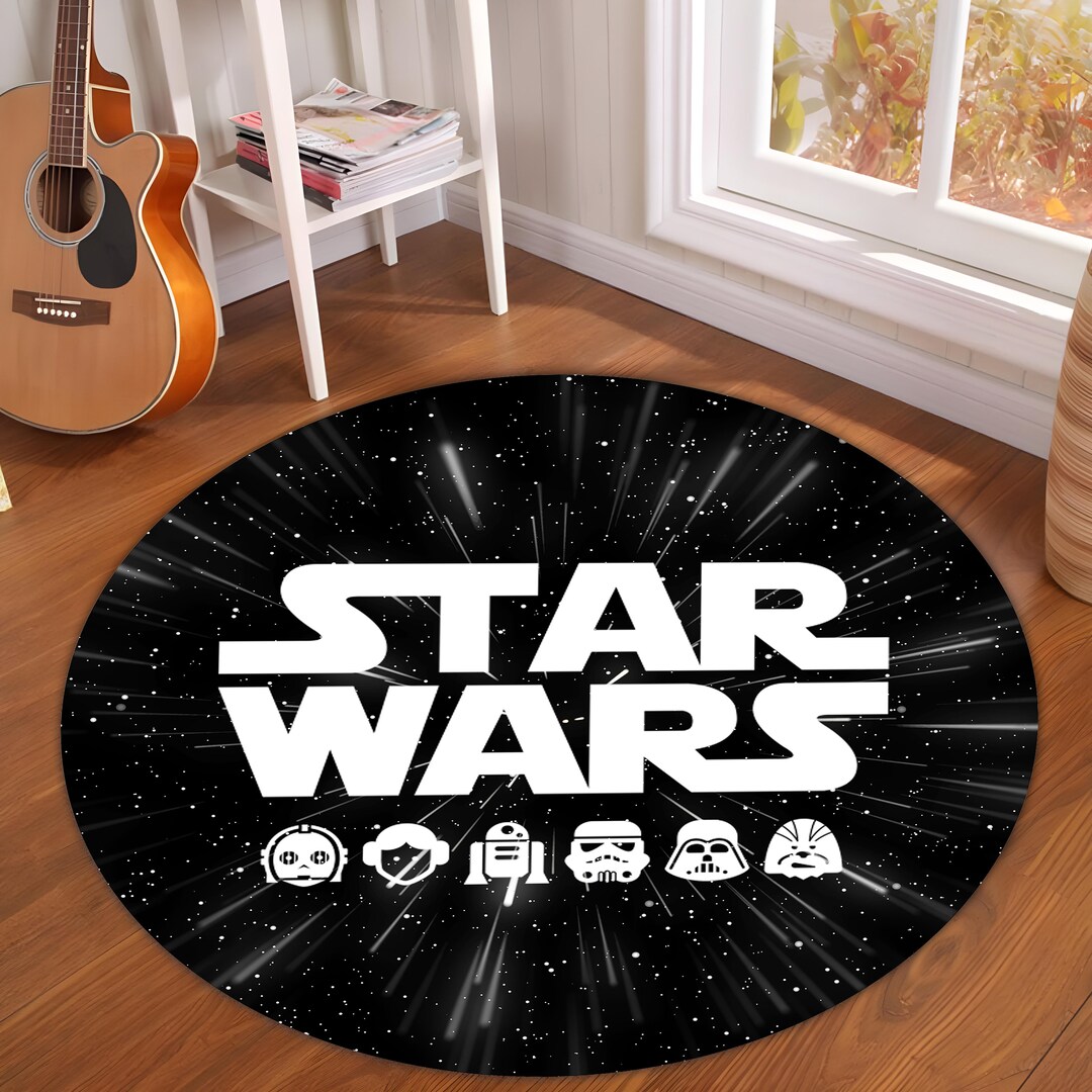 Round Rug,star Wars Rugs,starwars,starwars Patterned Rug,star Wars ...